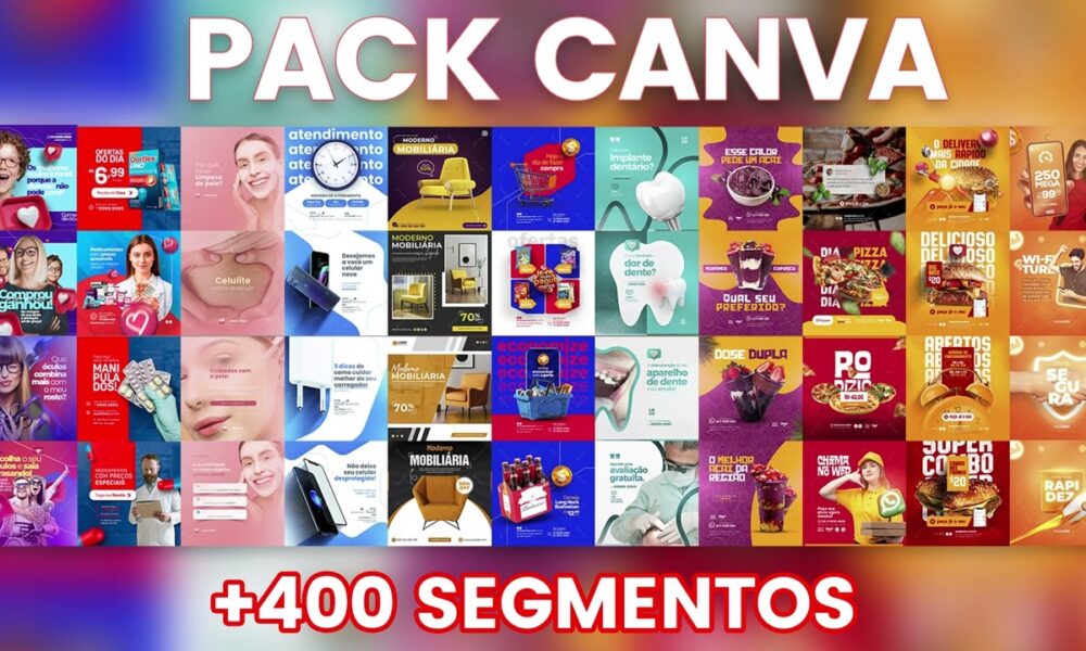 PACK DESIGN PARA CANVA – EDITÁVEIS NO CANVA – TEMPLATES GRÁTIS – BAIXE ...