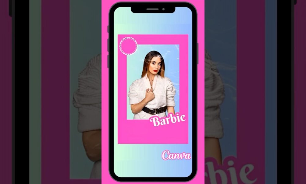 Caixa da Barbie no Canva - Foco Digital
