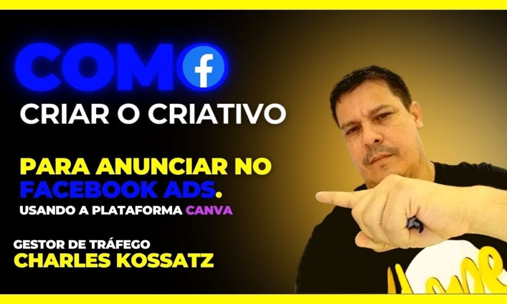 Como fazer um criativo para FACEBOOK ADS, Como criar uma imagem no ...