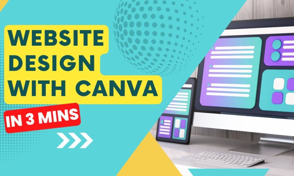 Design A Website Without Coding in 3 minutes || Canva Website Design ...