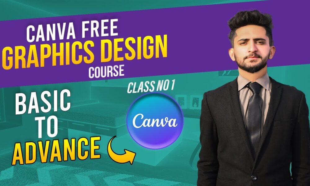 Canva Free Graphics Design Course | Class NO 1 | Mobile Graphics Design ...