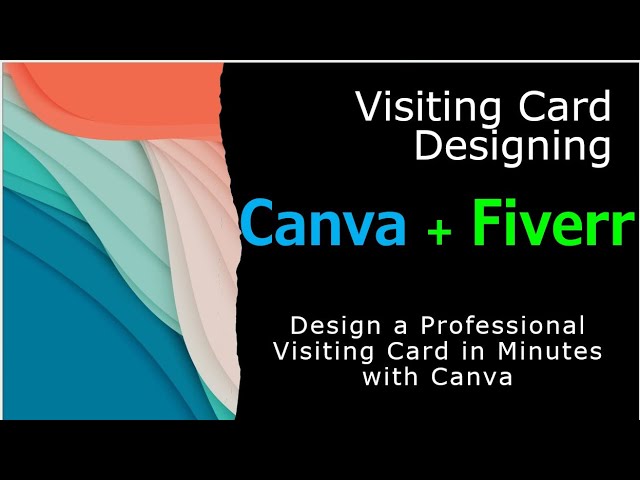 Design a Professional Visiting Card in Minutes with Canva! (Free & Easy ...