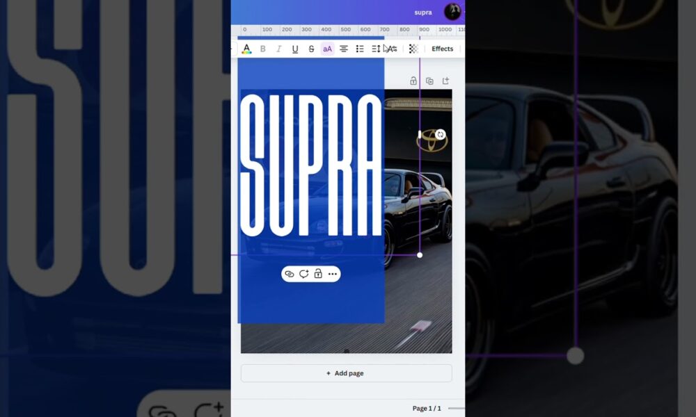 How to Design a Stunning Car Poster in Canva – Step-by-Step Tutorial! # ...