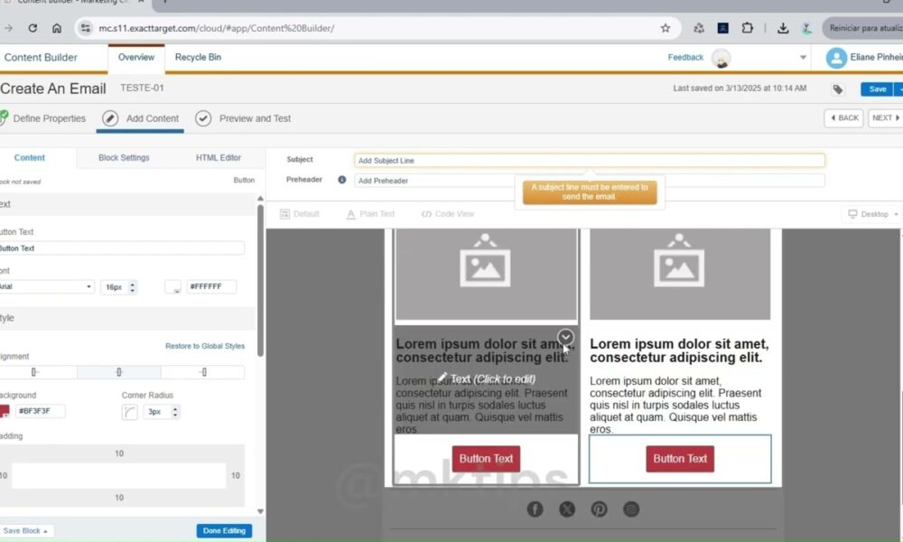 Email Studio – Como criar um email - Foco Digital