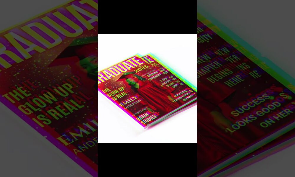 10 editable Canva graduation magazine covers for Class of 2025 – buy at ...