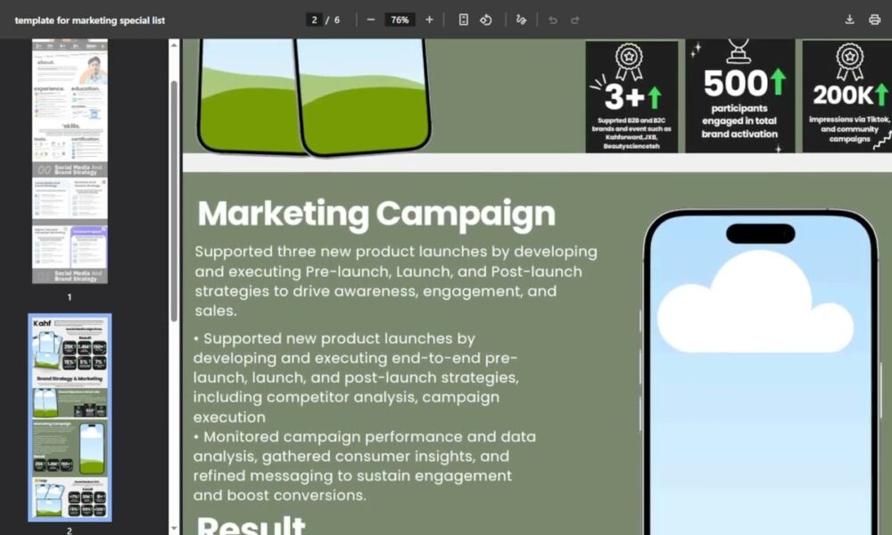 Trending Digital Marketing Portfolio Template – Easy-to-Use Canva ...