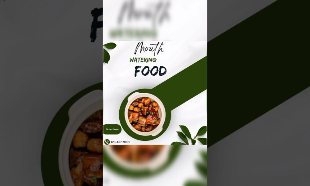 Day 149 Poster Design Professional Canva mobile tutorial 💓#yt #food # ...